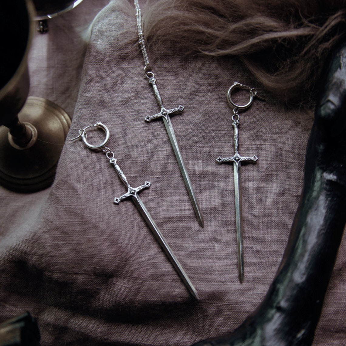 The Elven Blade Earrings - Knightcore Sword - Fantasy - Lord of the ...