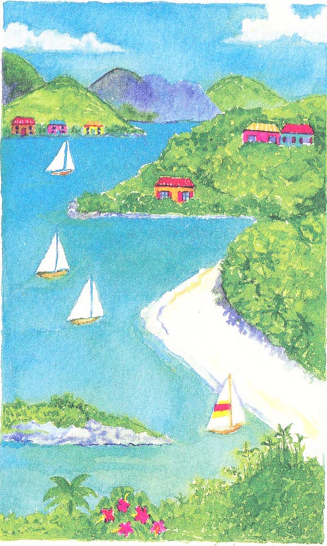 Sandy Cove, Village Hillside Prints - Etsy
