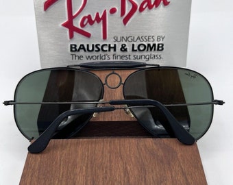 Vintage Ray Ban BL Black Chrome Sharpshooter 62mm G15 USA - Etsy Vintage Ray Ban BL Black Chrome Sharpshooter 62mm G15 USA - Etsy