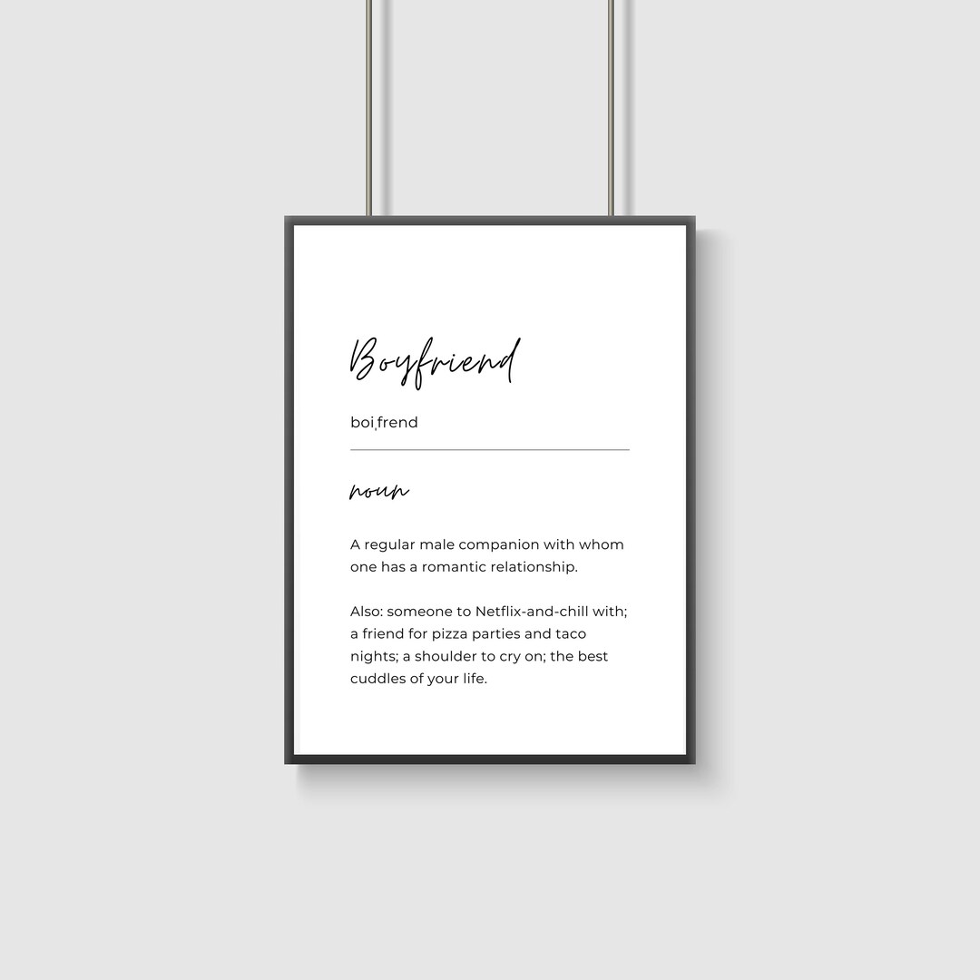 Boyfriend Definition Script for Romantic Valentine's Day or Anniversary ...