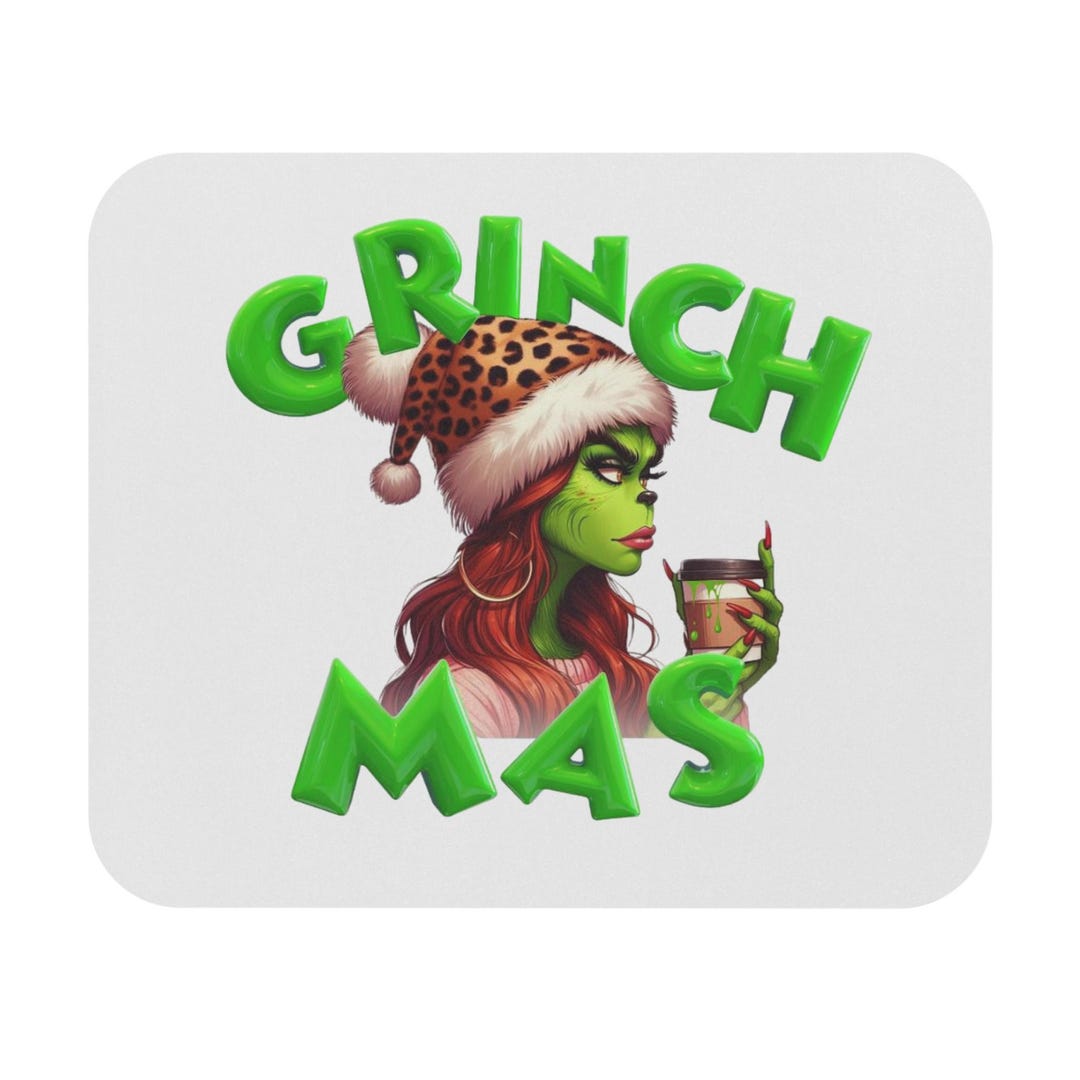 Mouse Pad rectangle, Grinch Mouse Pad, Grinch, Grinch Decor, Grinch ...