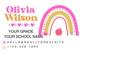 Custom Teacher Email Signature 20 Designs Boho Bright Colors Rainbows ...