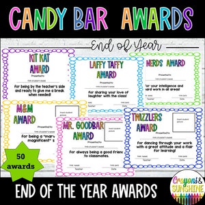 Candy Bar Awards - Etsy