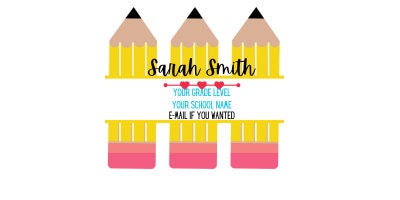 Custom Teacher Email Signature 20 Designs Boho Bright Colors Rainbows ...