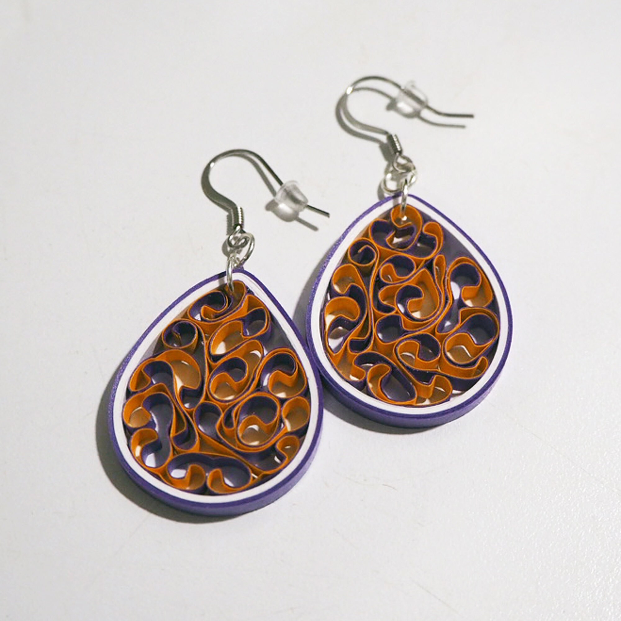 Louisiana State University LSU Team Colors Paper Earrings - Etsy