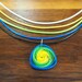 Bright Vortex Necklace Quilled Paper | Unique Handmade Paper Necklace ...