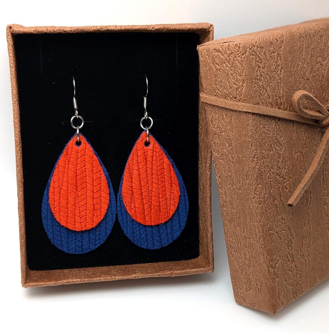 University of Virginia Genuine Leather Earring | UVA Graduation Gift ...