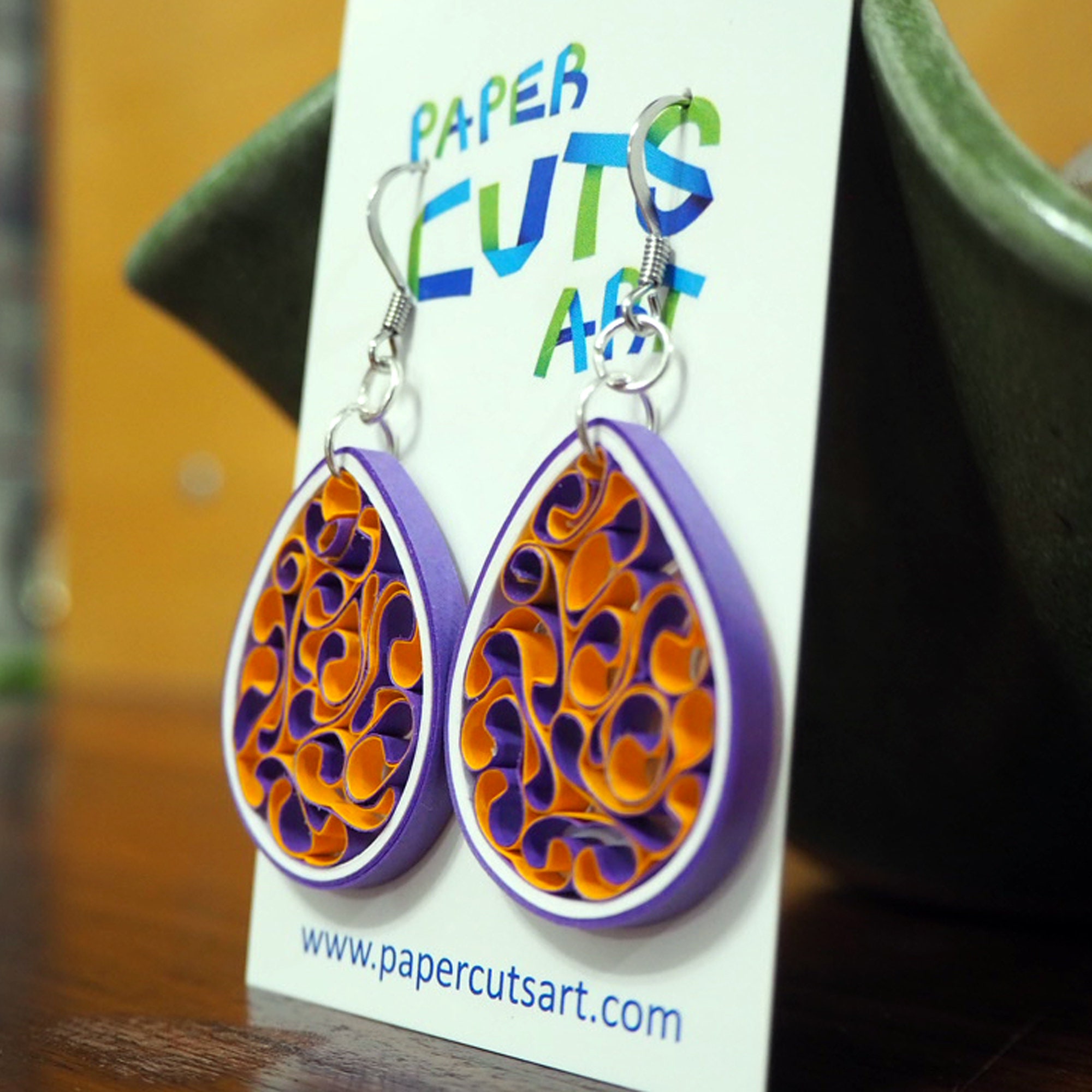 Louisiana State University LSU Team Colors Paper Earrings - Etsy