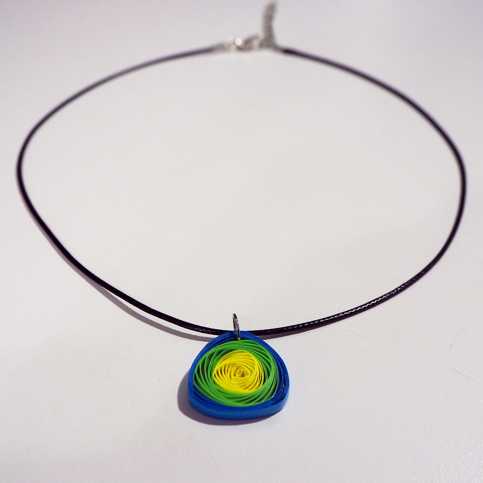 Bright Vortex Necklace Quilled Paper | Unique Handmade Paper Necklace ...