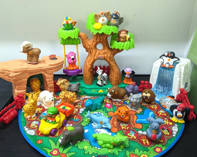 Vintage FISHER PRICE Little People A to Z Learning Zoo Playset ...