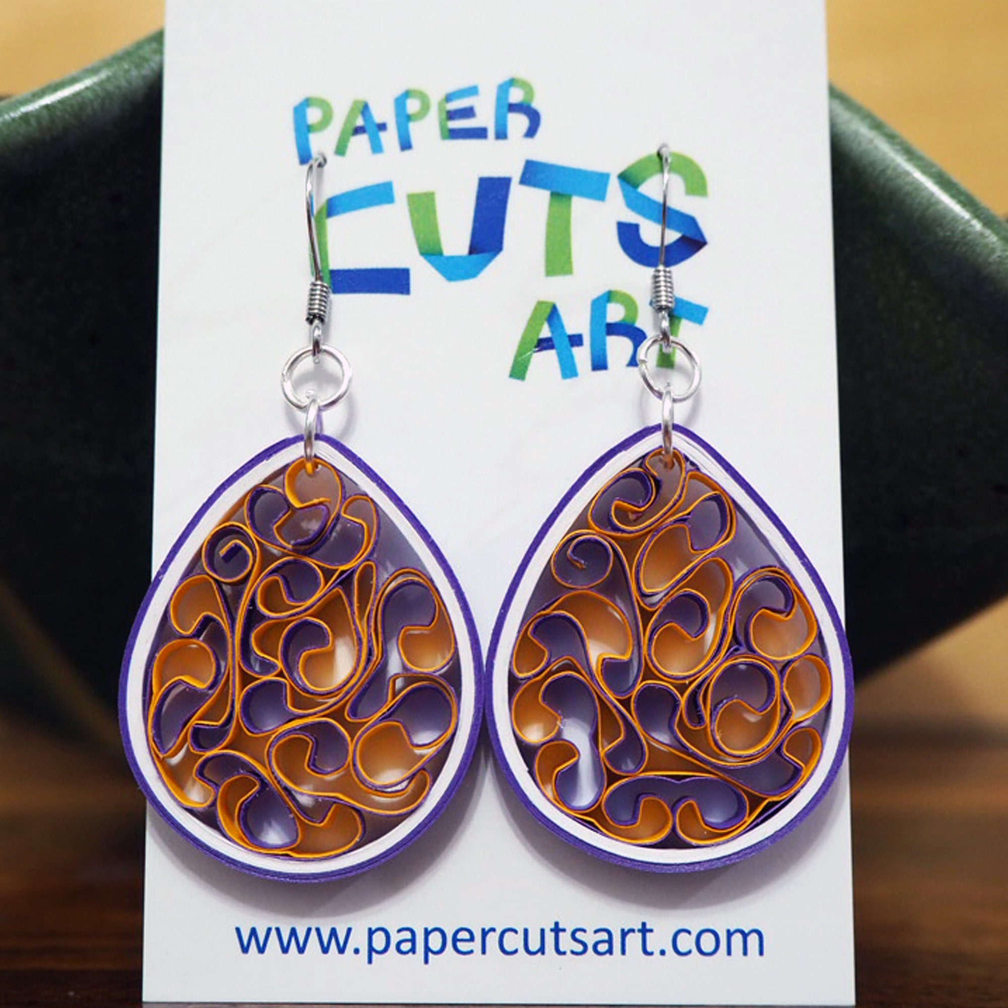 Louisiana State University LSU Team Colors Paper Earrings - Etsy