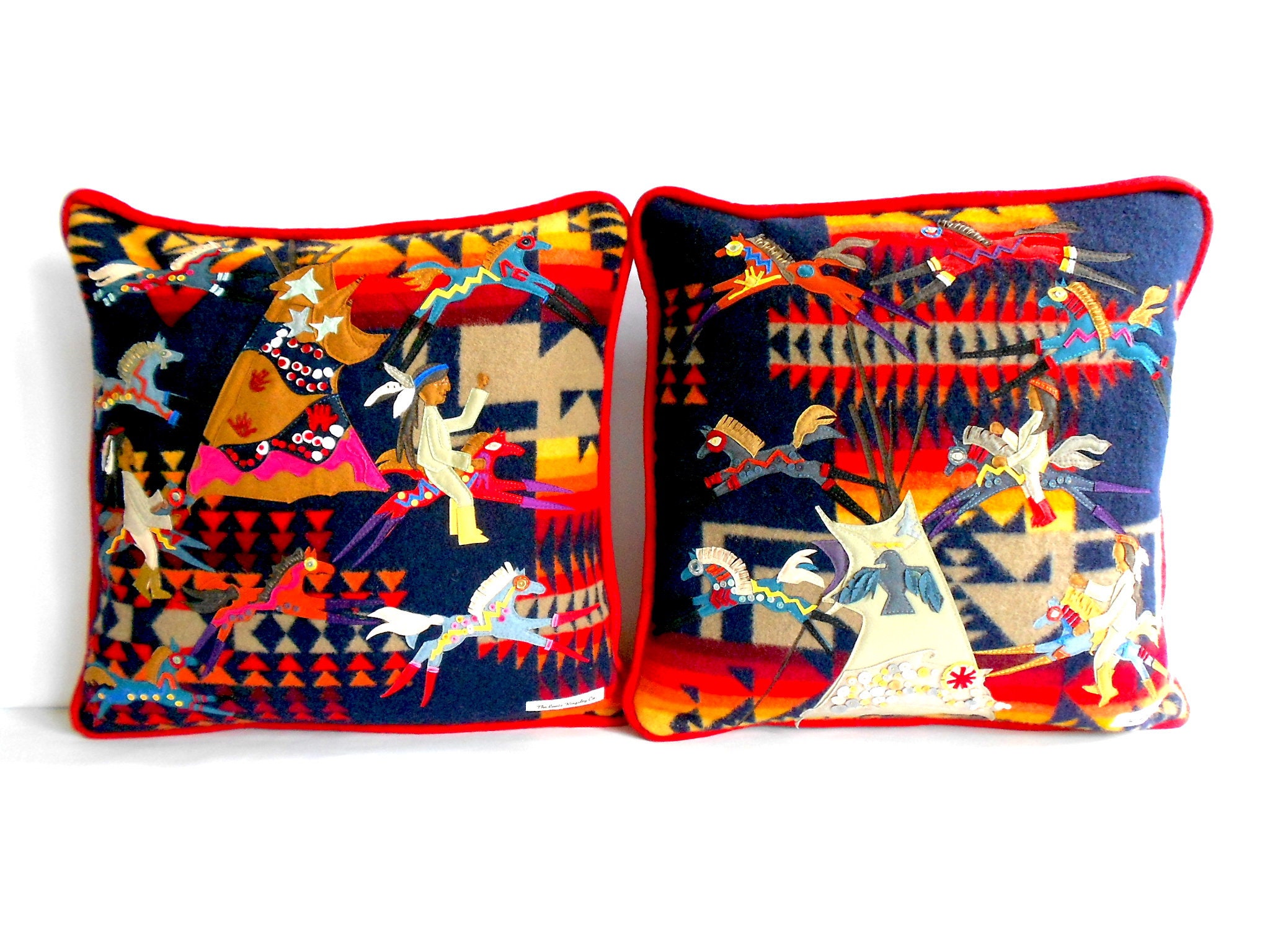 Chief Joseph Portland Woolen Mill Throw Pillow Featuring - Etsy