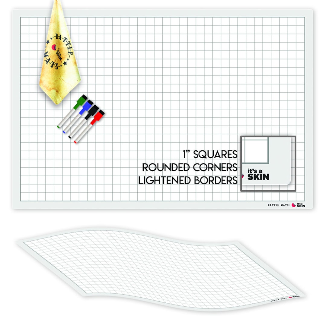 The Ultimate Blank D&D RPG Battle Mat, Dungeons and Dragons Map Tiles ...