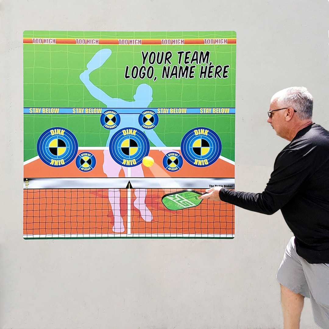 Dink Training for Pickleball Practice - Wall Rebounder, Volley Pad ...