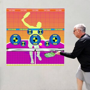 Pickleball Training With Dink Train Pad - Rebounder for Pickle Ball ...