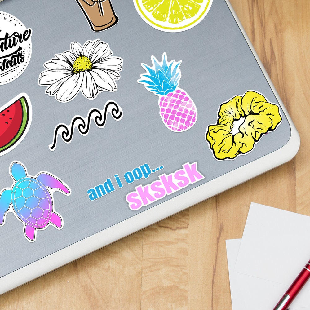 11 Pack Cute Vsco Stickers Pack Aesthetic Stickers for Hydro | Etsy