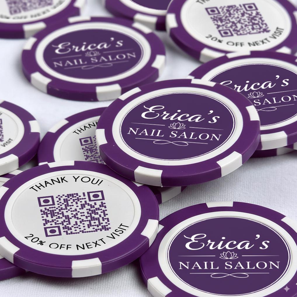 Custom Bar Poker Chip Tokens – Personalizedone Free Drink Tokens for ...