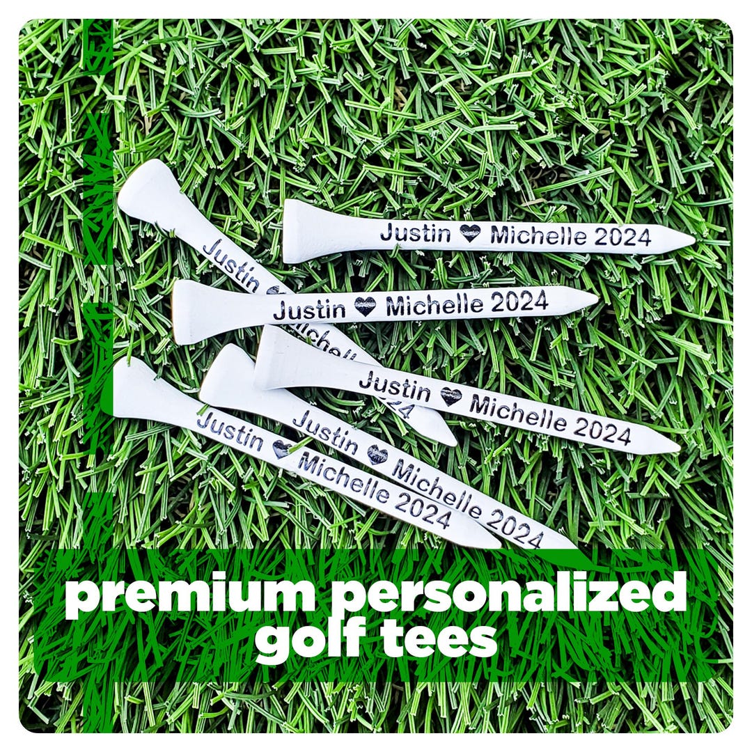 Personalized Golf Tees With Names | Direct to Print Golf Tee, Custom ...