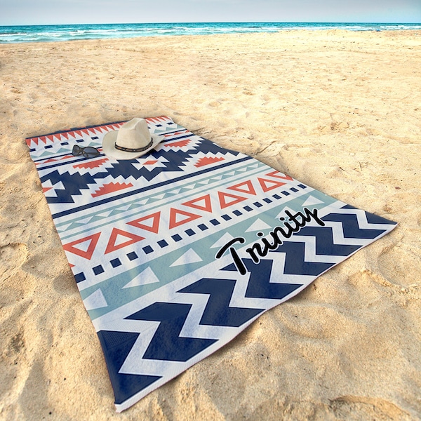 Aztec Beach Towel - Etsy