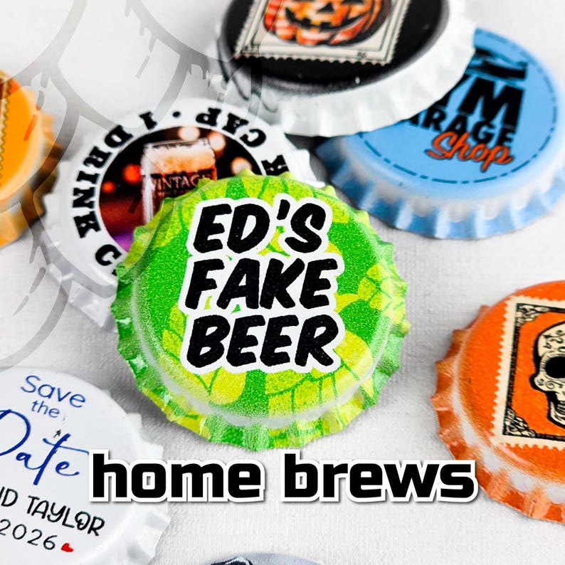Custom Bottle Caps With Logo or Text – Personalized Caps for Brewers ...