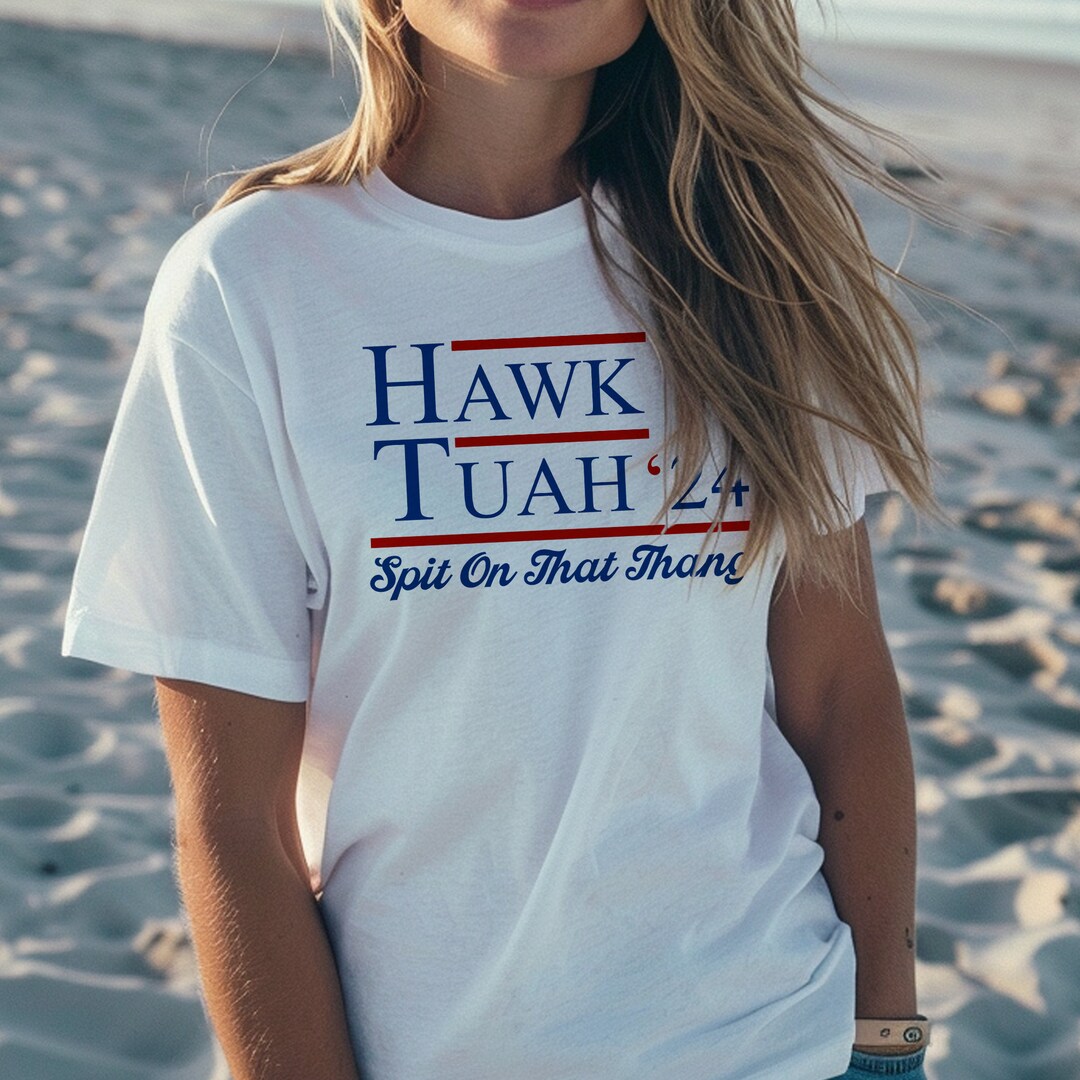 Hawk Tuah Shirt Spit on That Thang 2024 Shirt Crewneck Sweatshirt Viral ...