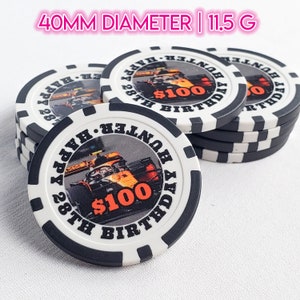 Custom Party Event Poker Chips, Full Color Logo - Drink Coupons ...