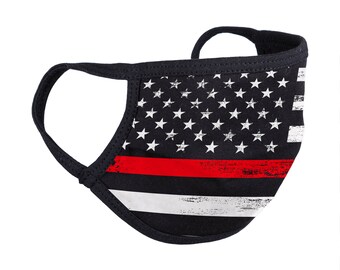 Thin Red Line Mask - Etsy