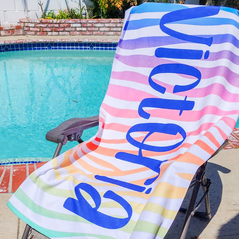 Custom Beach Towel - Etsy