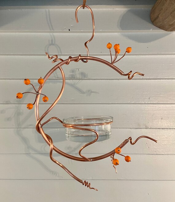 Bright Orange Coppervine Oriole Feeder - Etsy