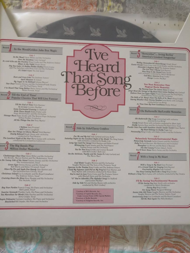 Reader's Digest Record Sets "i've Heard That Song Before", "50 Years of ...