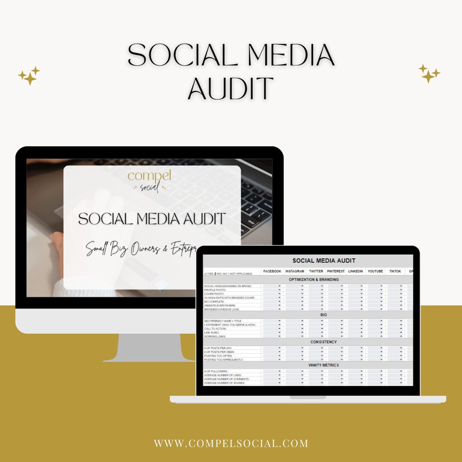 Social Media Audit Template - Etsy