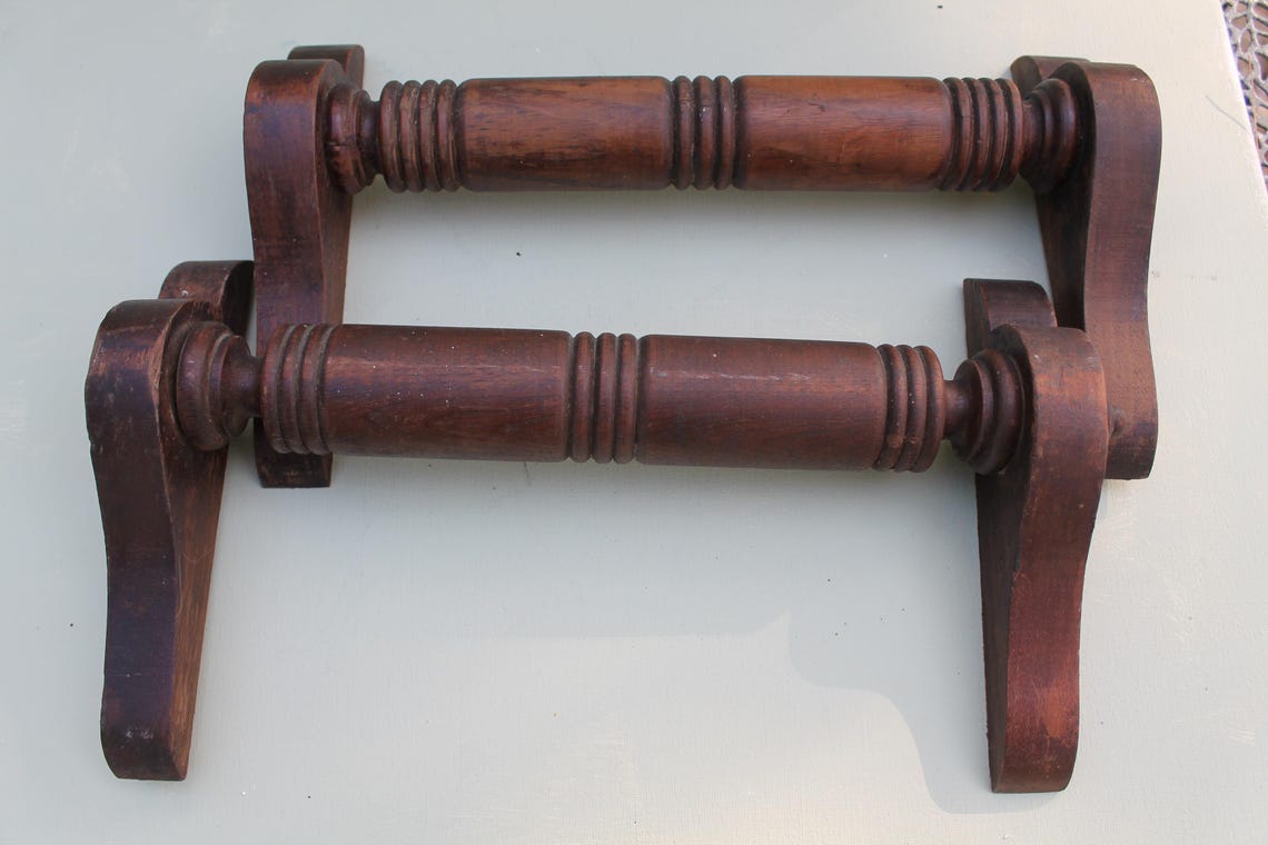 Victorian Walnut Handles/bars -set of 2 Free Shipping - Etsy
