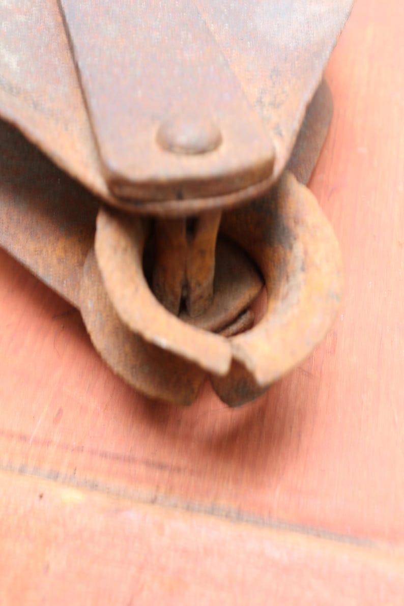 Large Antique Pulley - Etsy