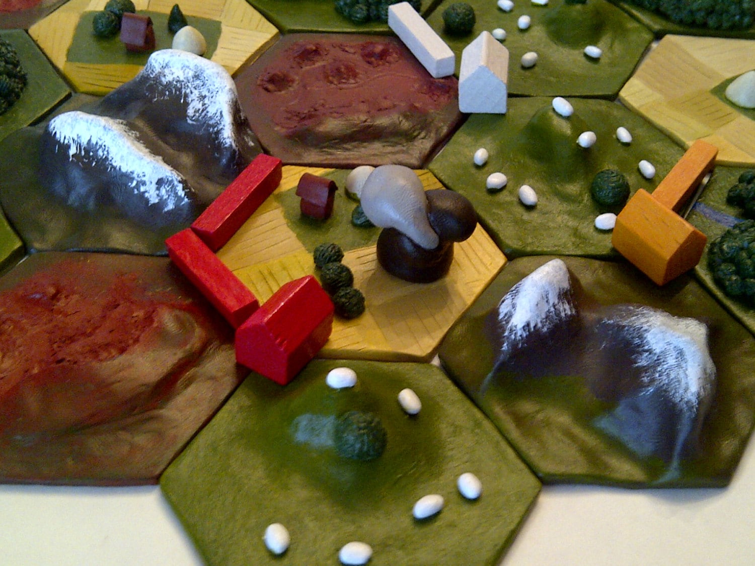 Mini 3D Settlers of Catan Game Board // A Travel Size | Etsy