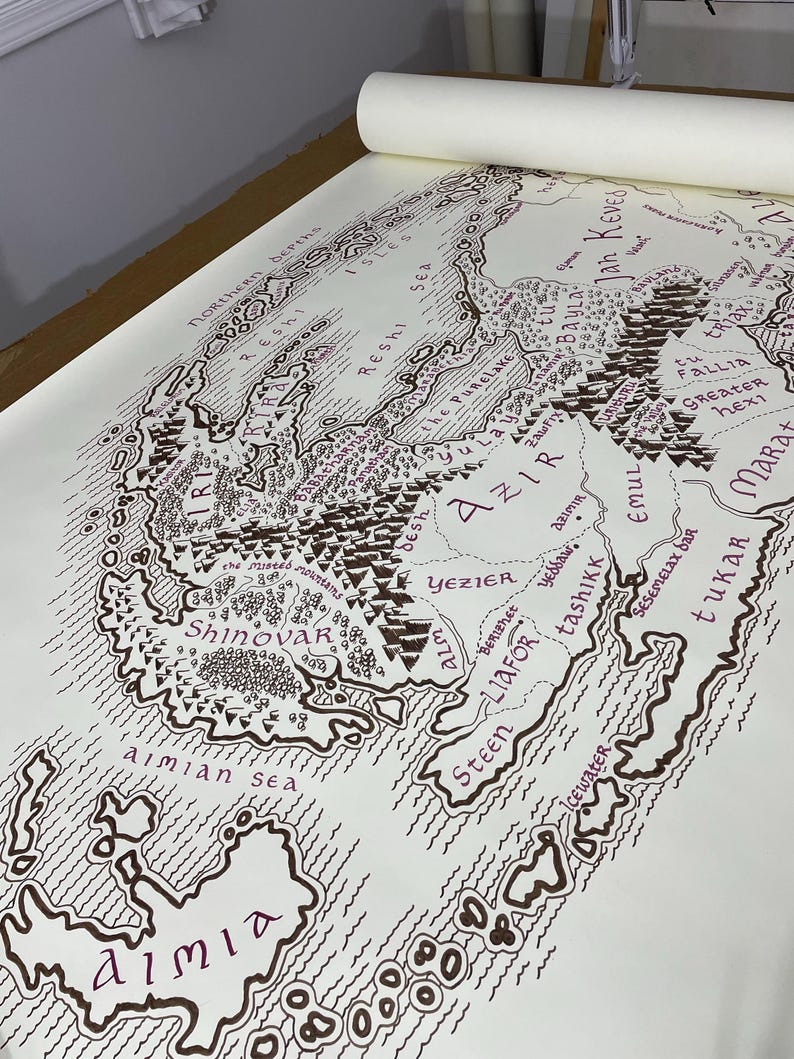Roshar Map | Stormlight Archive Inspired Fantasy World Map | Epic ...
