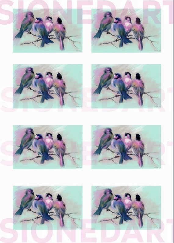 Digital Downloads Birds Digital Art | Etsy