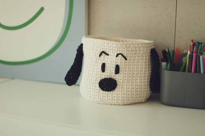 Snoopy Basket Crochet PDF Pattern _ in English - Etsy