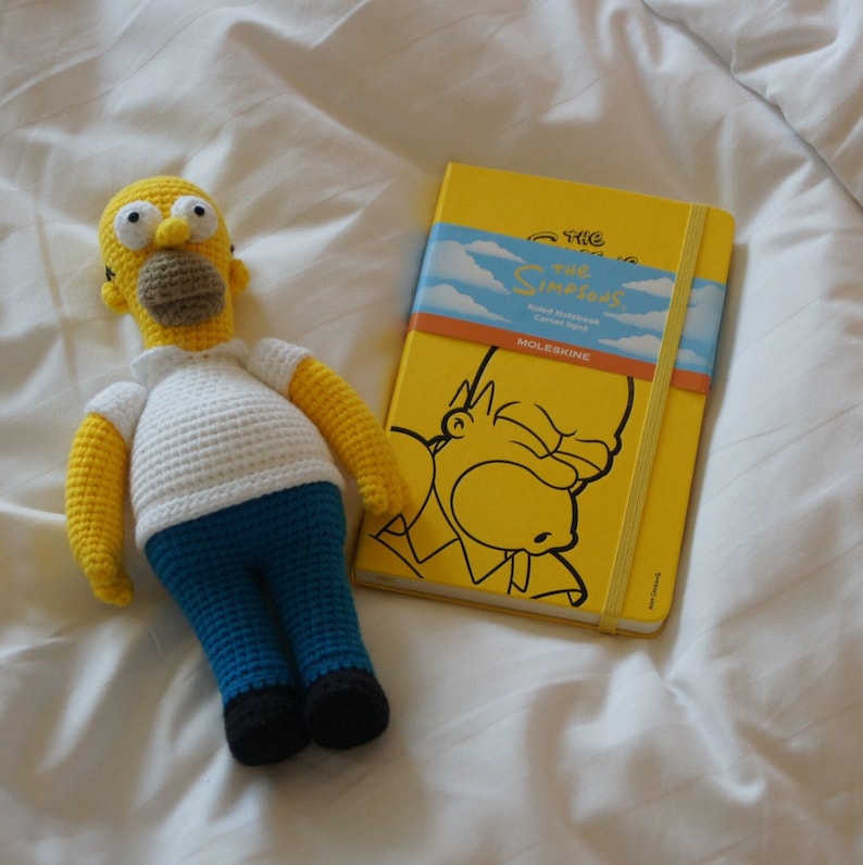 Hormer Simpson Crochet Doll PDF Pattern _ in English - Etsy