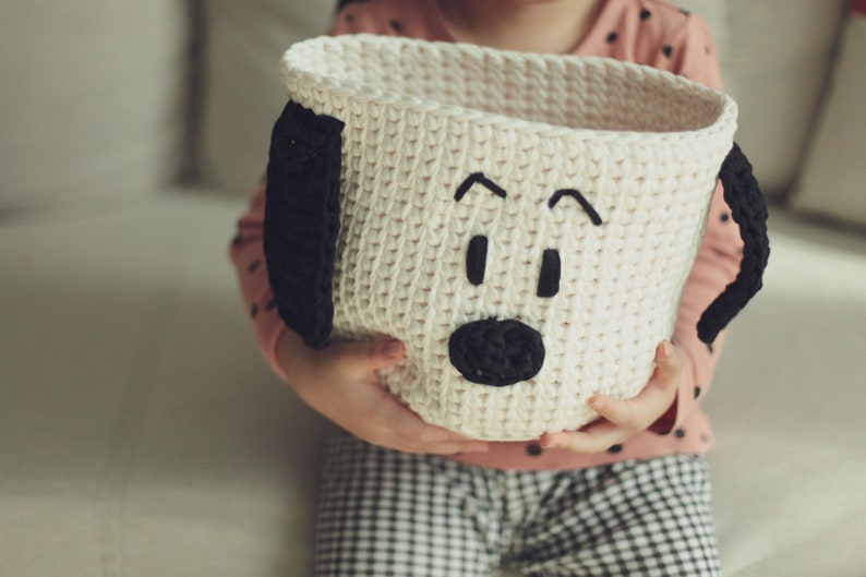 Snoopy Basket Crochet PDF Pattern _ in English - Etsy