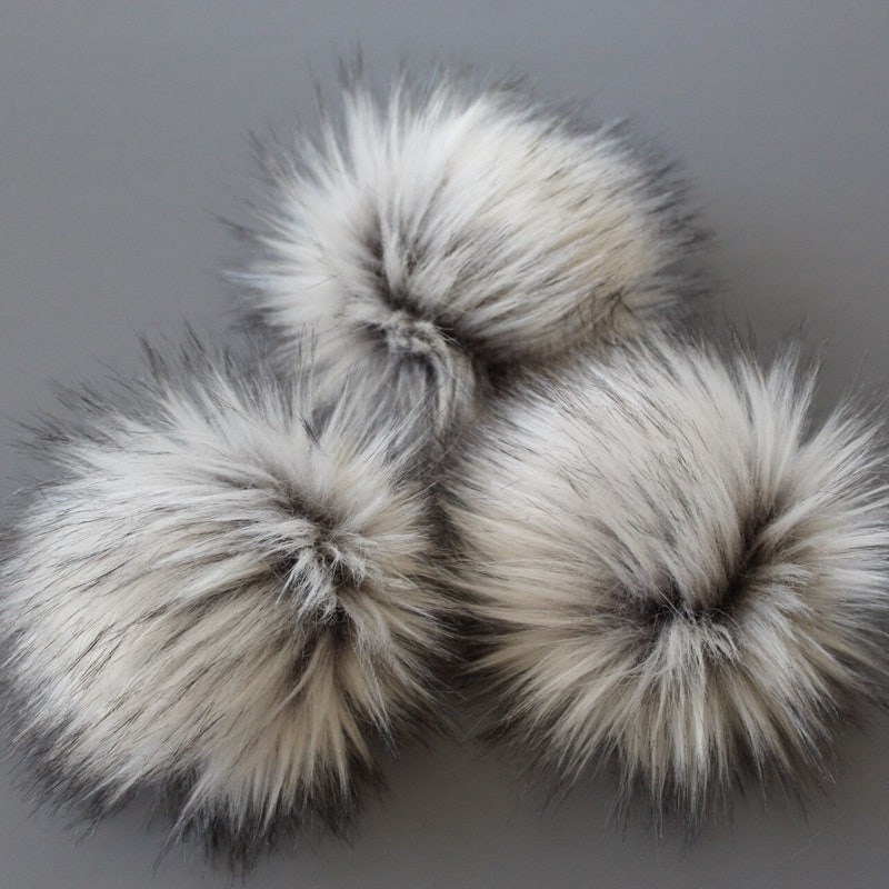 Faux Fur Poms - Etsy