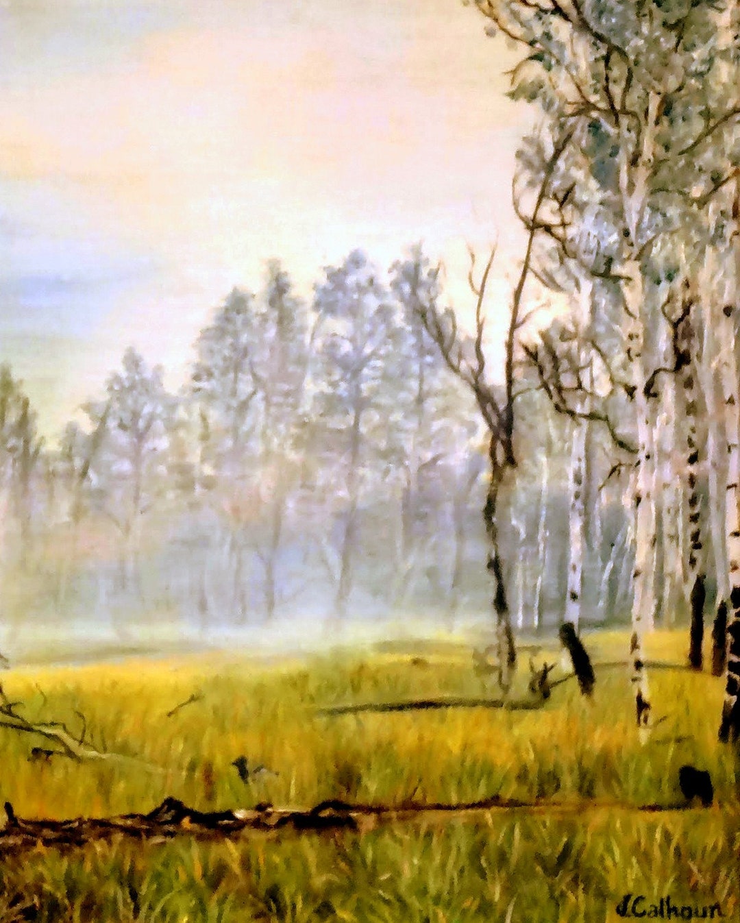 8 X 10 Fine Art Print of My Original Oil Landscape Painting "wisconsin ...