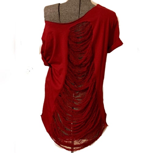 Hand Shredded T Shirt / Shredded T-shirt - Etsy