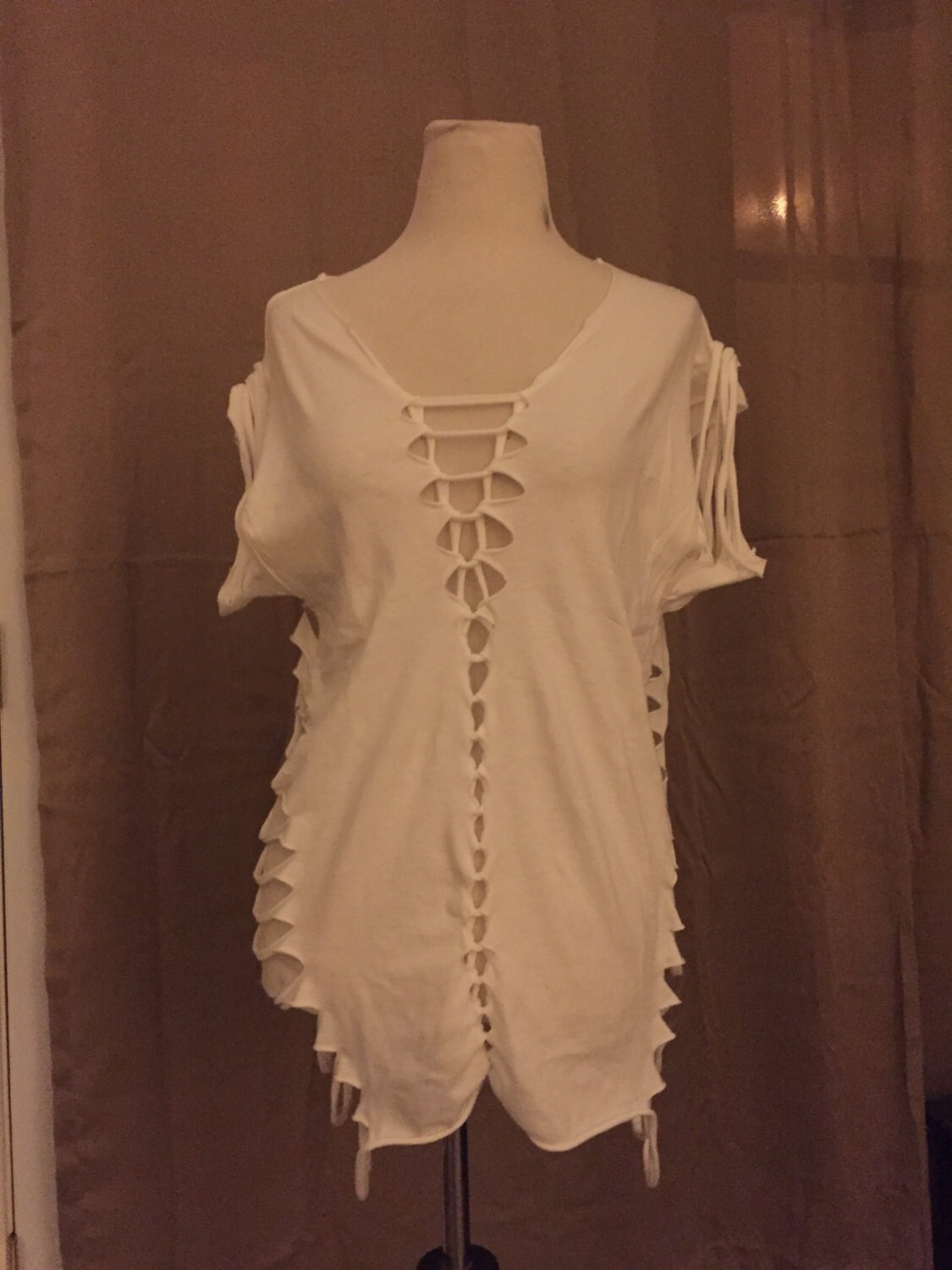 Slashed Oversized Tee - Etsy