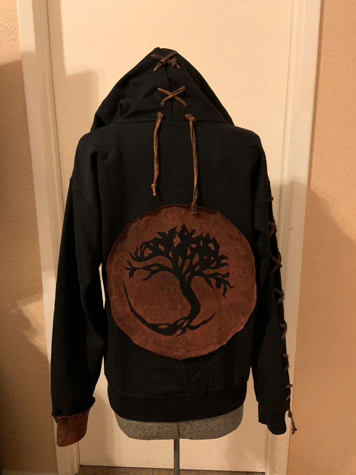 Tree of Life Bleached Hoodie - Etsy