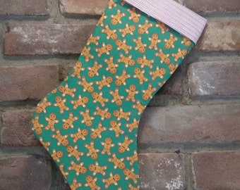 Handmade Gingerbread Man Christmas Stocking Made in Scottish Tartan ...