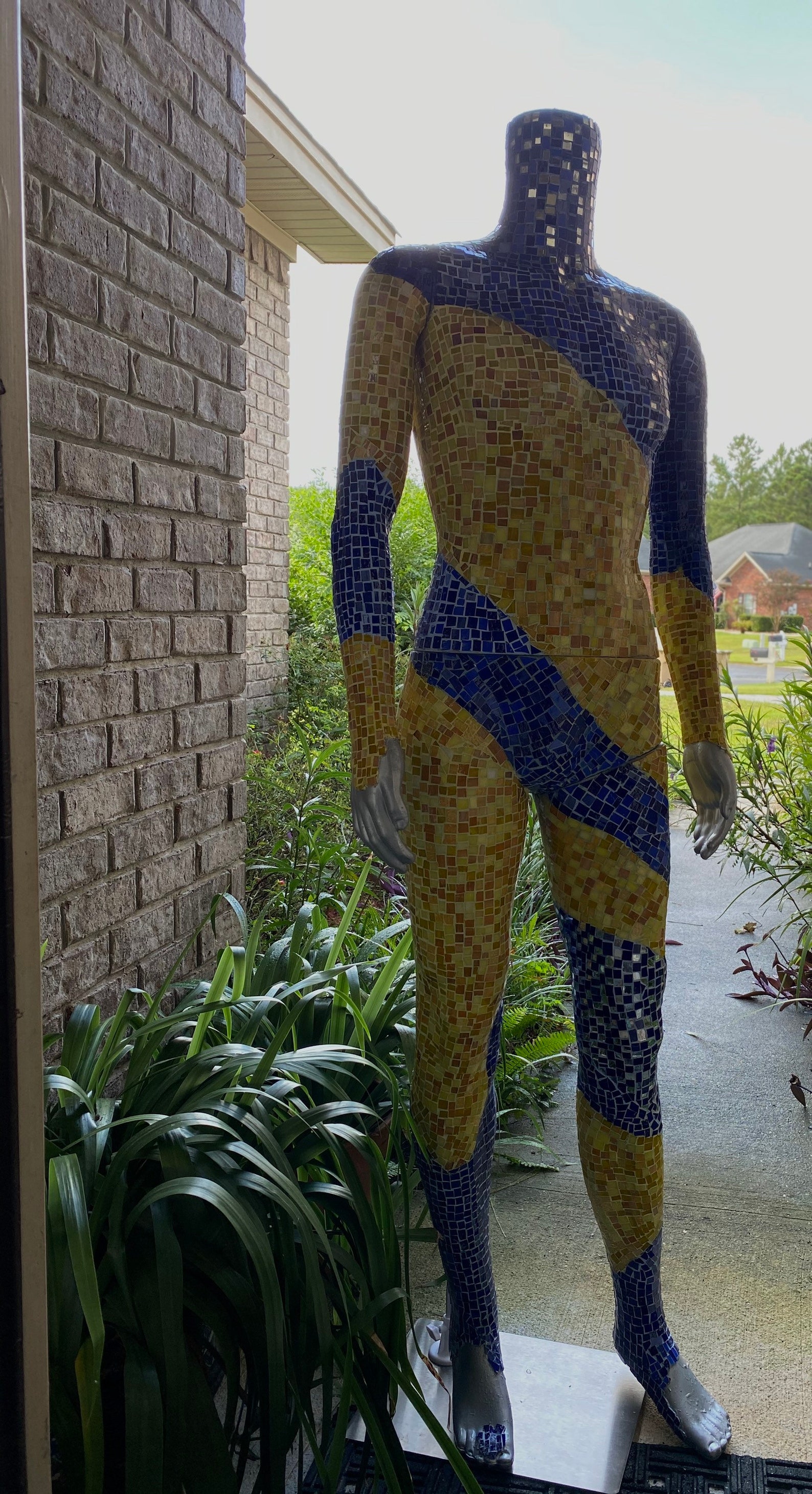 Mosaic Sculpture Mannequin Torso Life Size Art Corporate Decor OOAK - Etsy