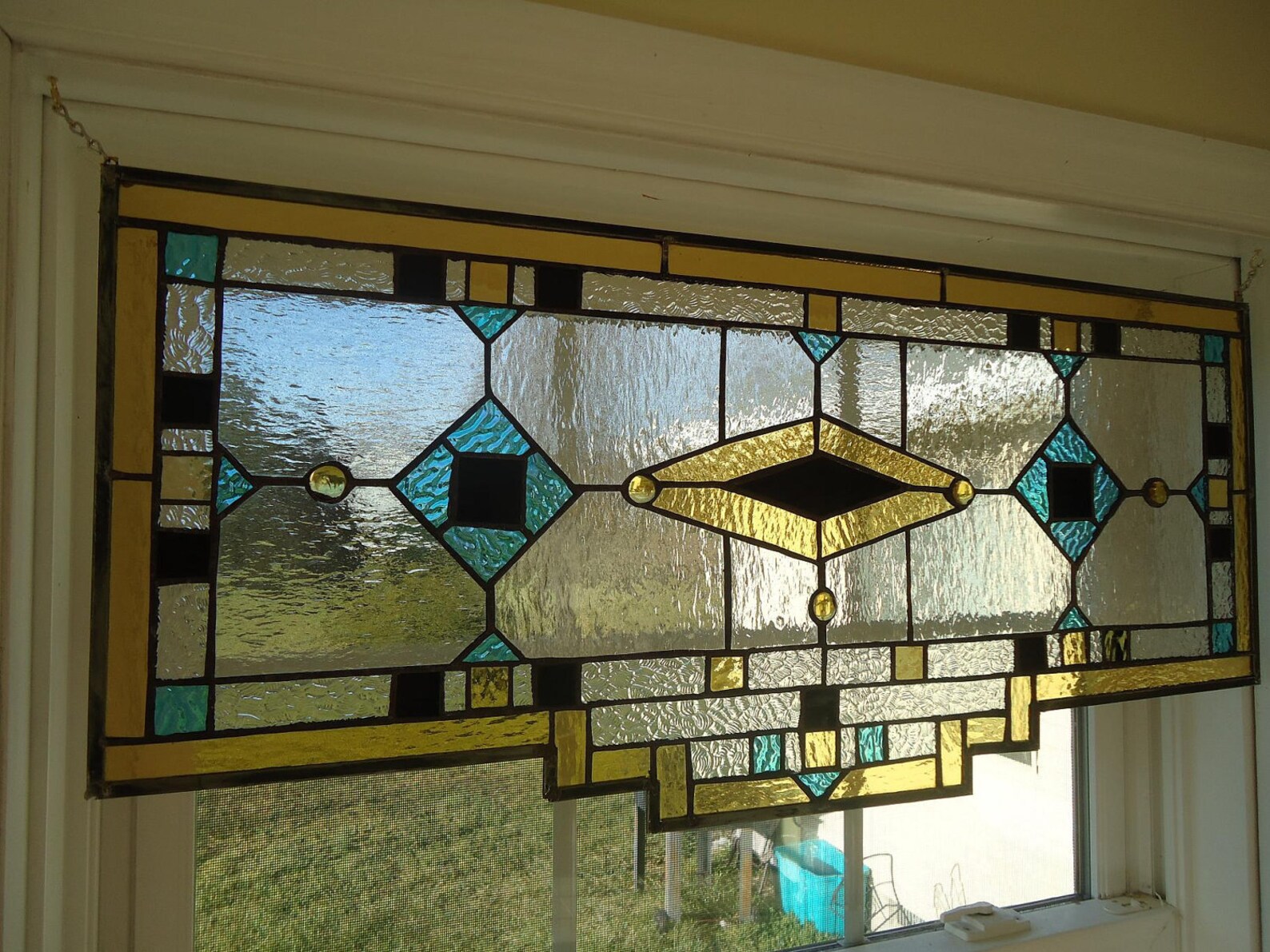 Tiffany Styled Stained Glass Window Suncather Panel Valance - Etsy