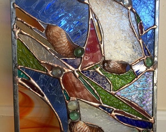 Stained Glass Nautical Window Tropical Sea Starfish Suncatcher | Etsy