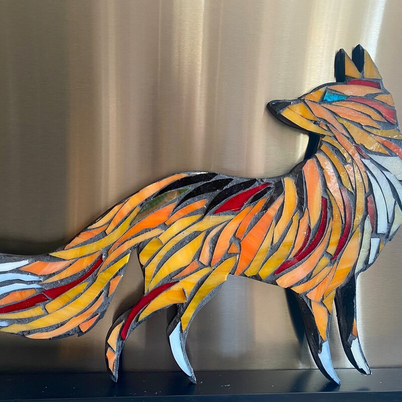 Fox Stained Glass - Etsy
