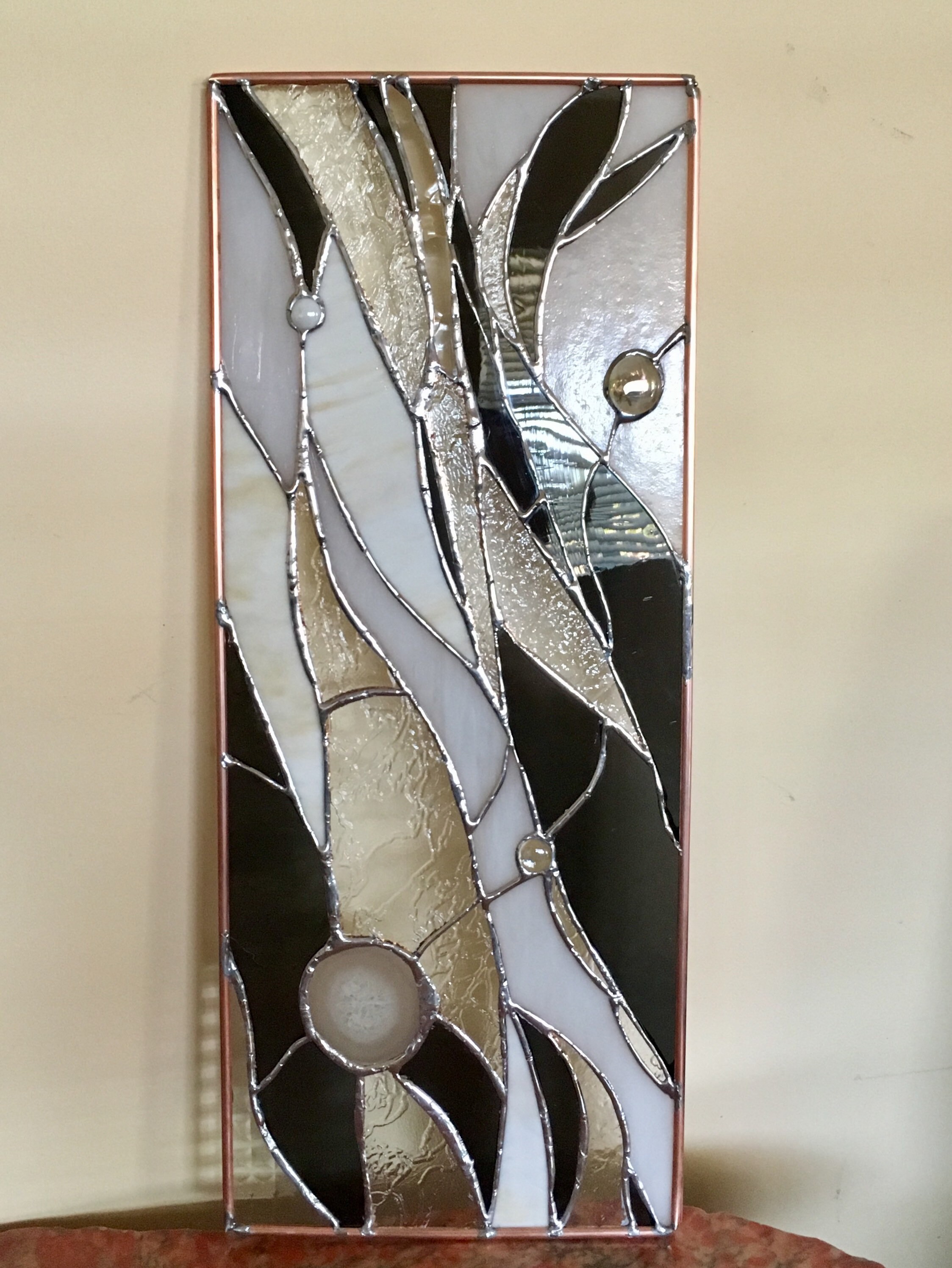 Stained Glass Window Abstract Transom Contemporary Panel - Etsy